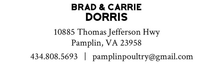 Contact Us – Pamplin Poultry